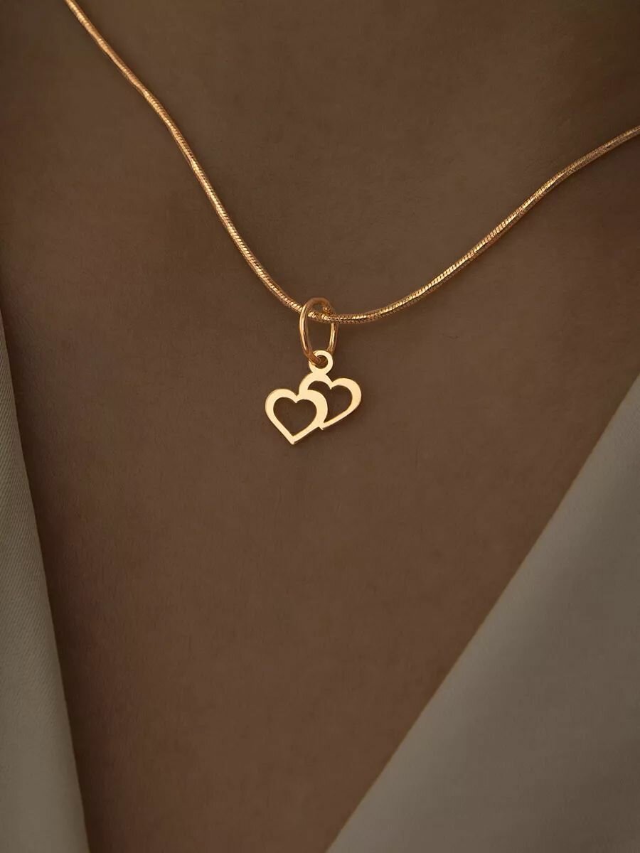 Подвеска, серебро, 925 проба, золочение