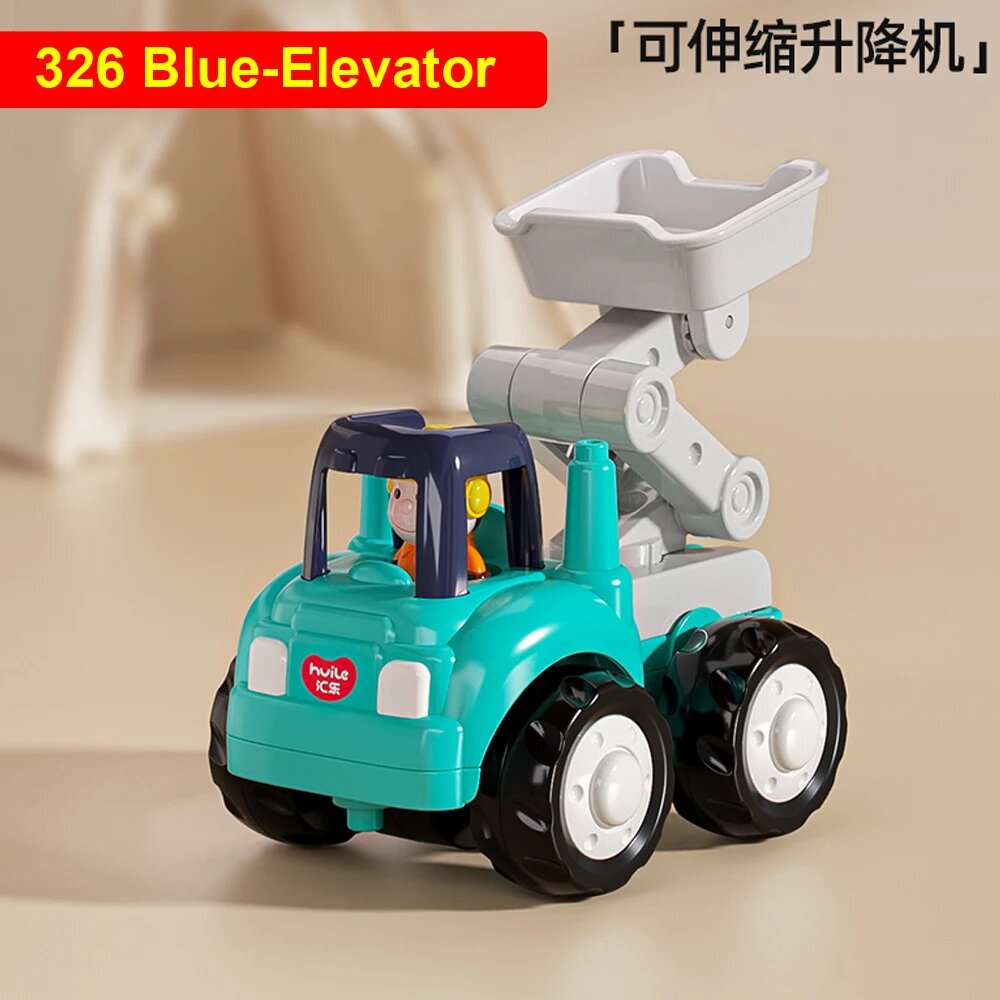 Игрушечные автомобили LM1997, пластик, набор из нескольких моделей 326 Blue-Elevator