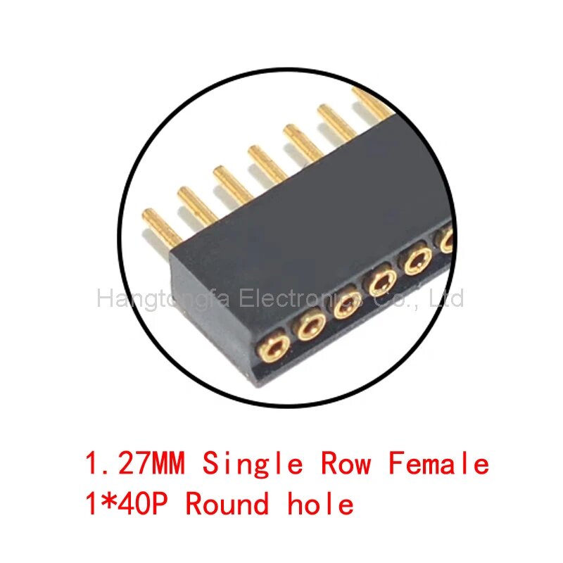 Клеммная колодка PIN-разъем SMT 1.27 1X40P 2X50P 1X50P FEMALE ROUND