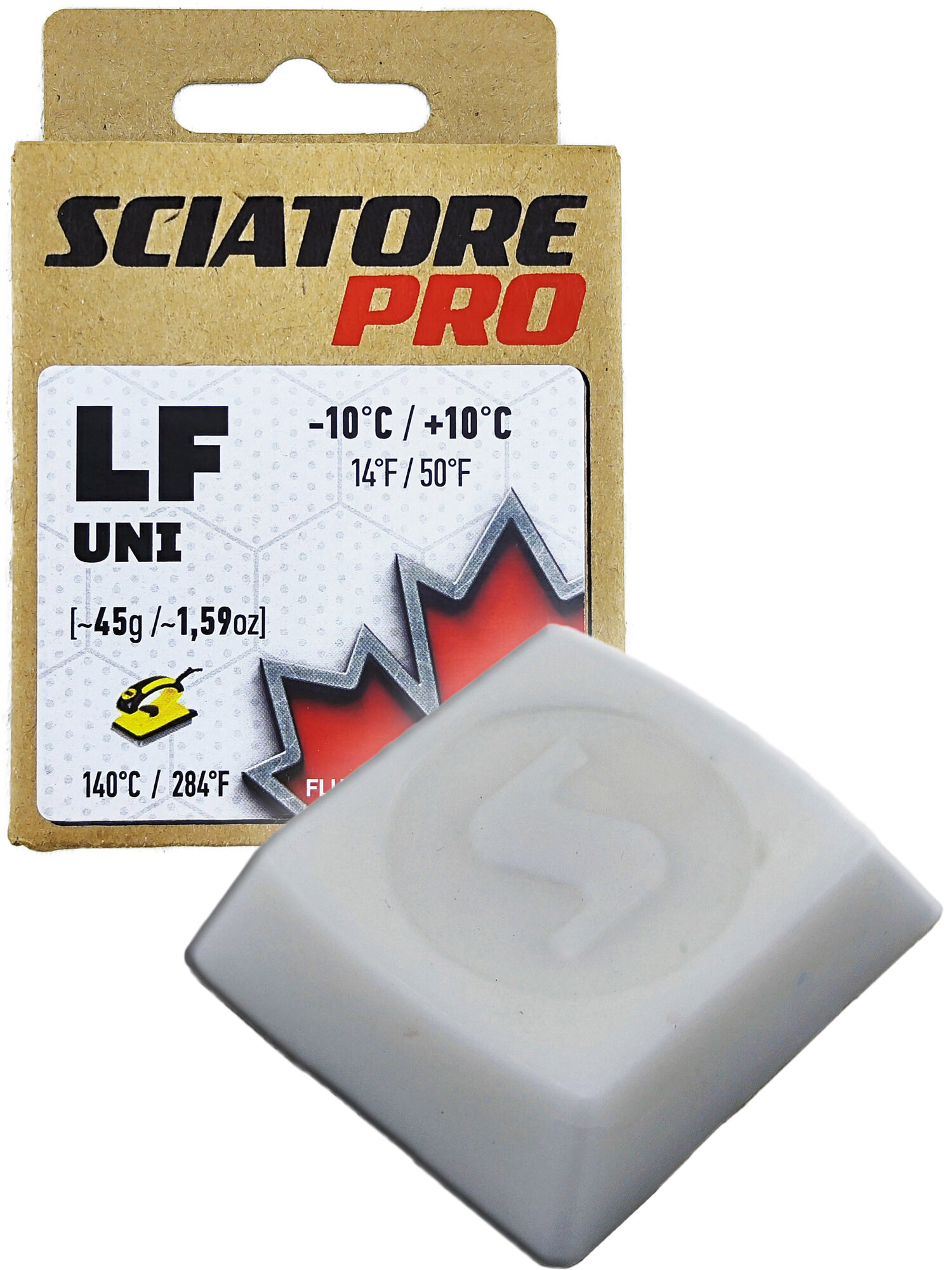 Парафин лыжный Sciatore Pro LF UNIVERSAL 45гр. белый 10°.-10°