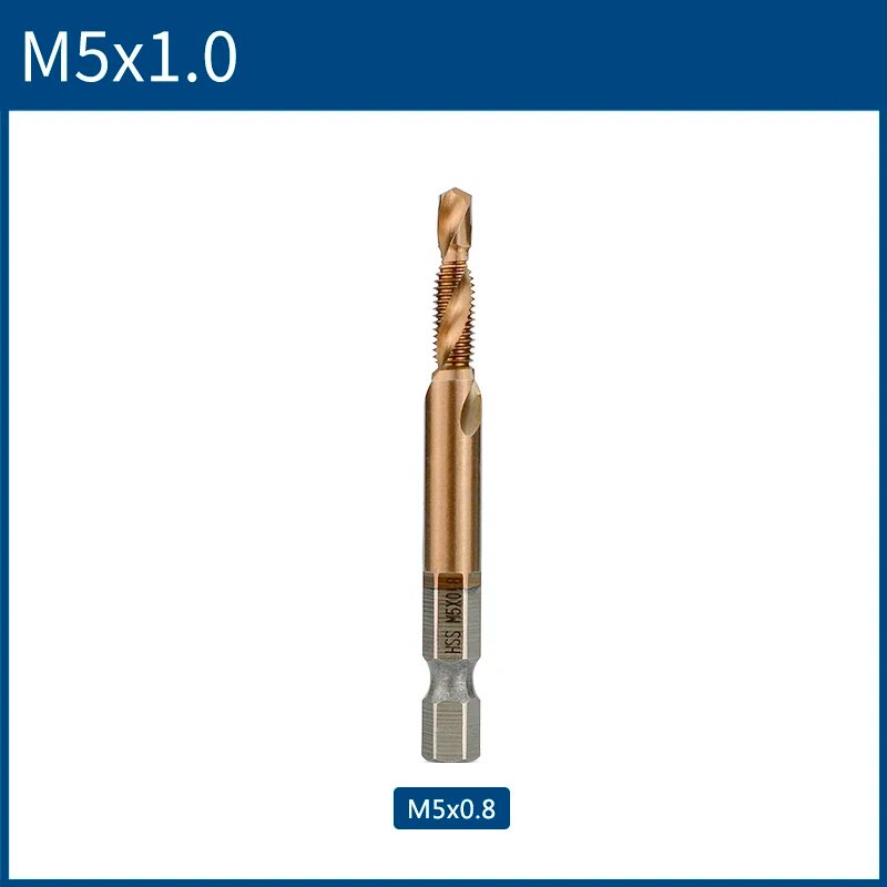 Метчики для резьбы XCAN HSS4341/6542 M3 M4 M5 M6 M8 M10 M12 M5x1.0