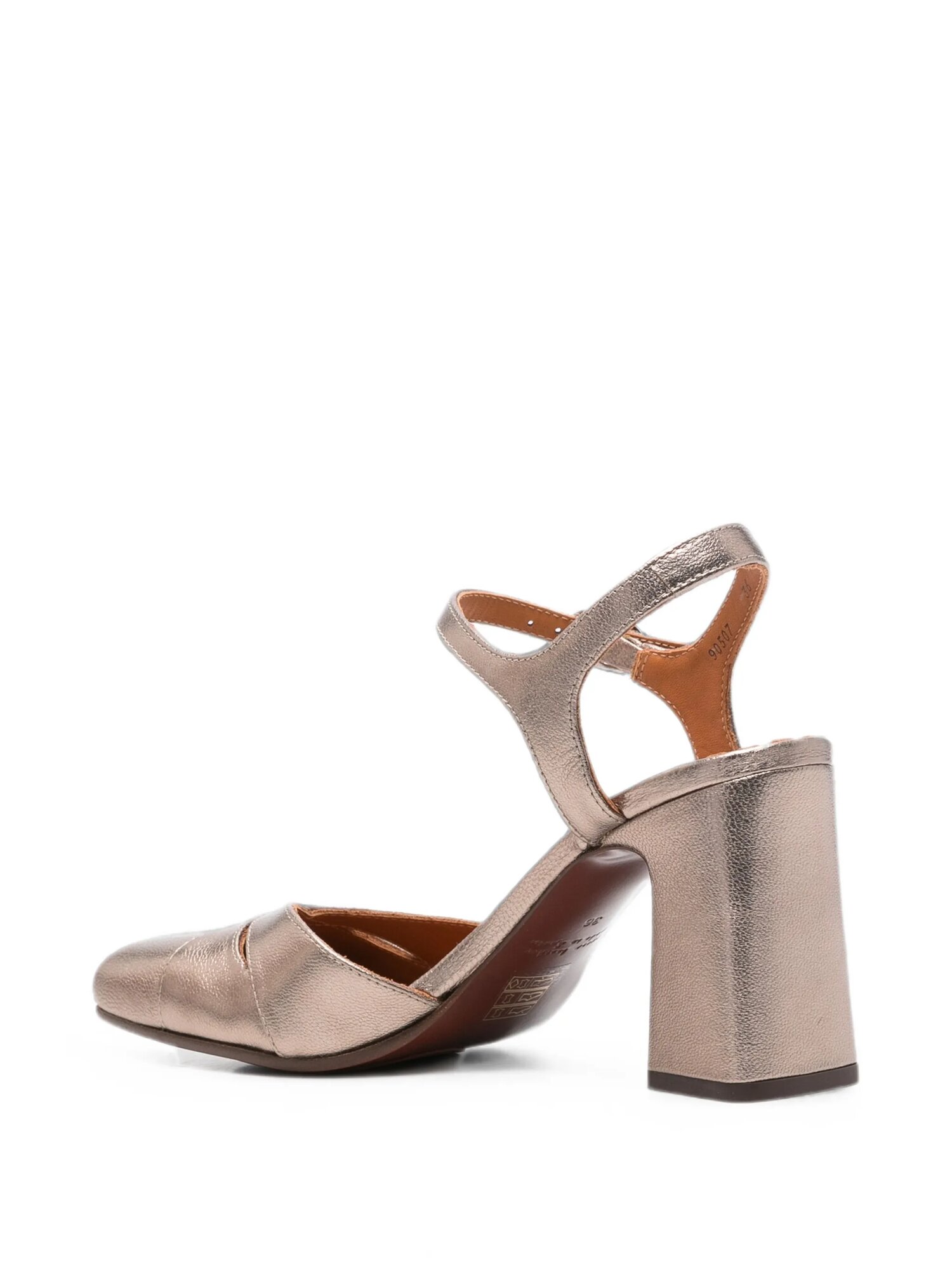 Туфли Chie Mihara Oidina metallic crossover-strap pumps, размер 38 — фото 1