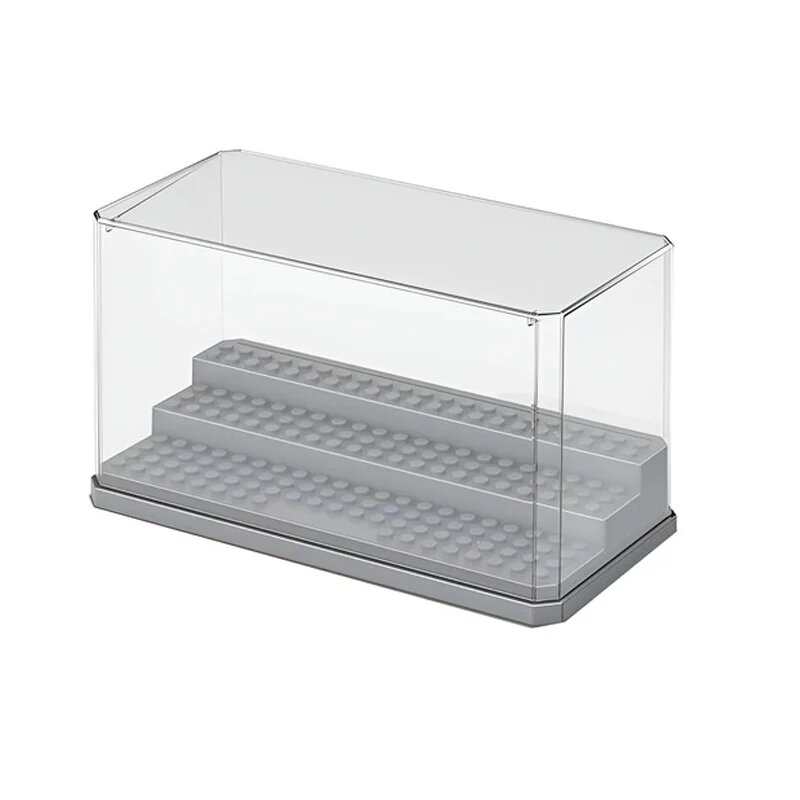 Прозрачный акриловый бокс AMAZINGBLOKS Assembly-Free Grey