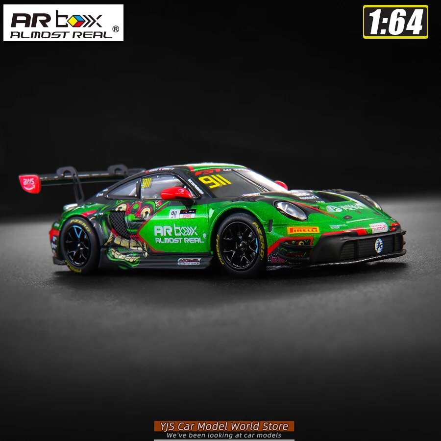 AR BOX Коллекционная модель автомобиля Porsche 911 GT3 R 2026 GT в масштабе 1/64
