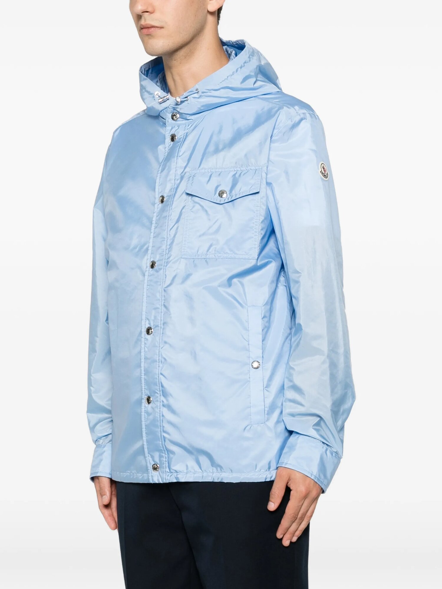 Куртка Moncler Duvainne hooded jacket, размер 58, синий — фото 1