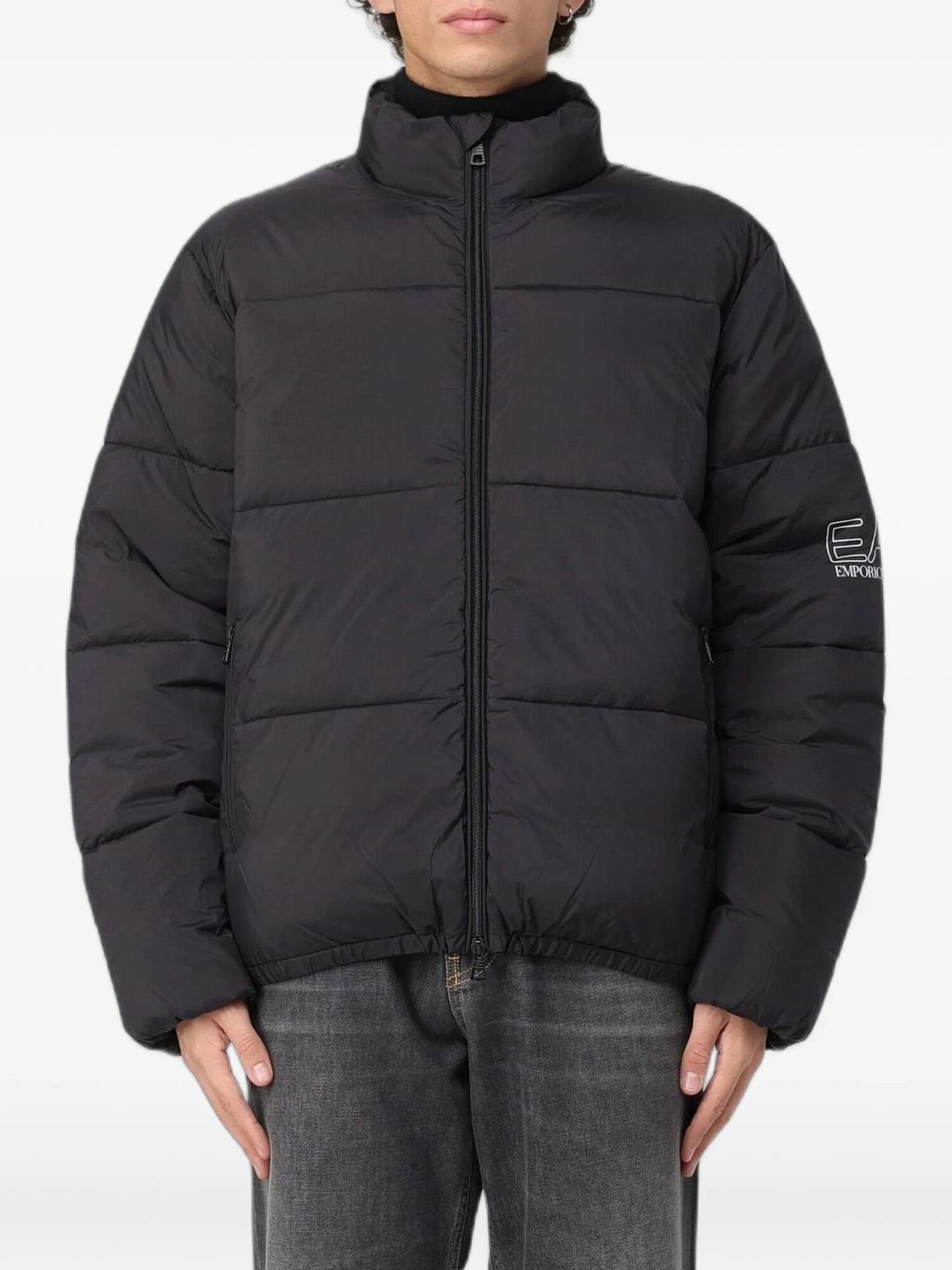 Куртка Quilted logo-print jacket