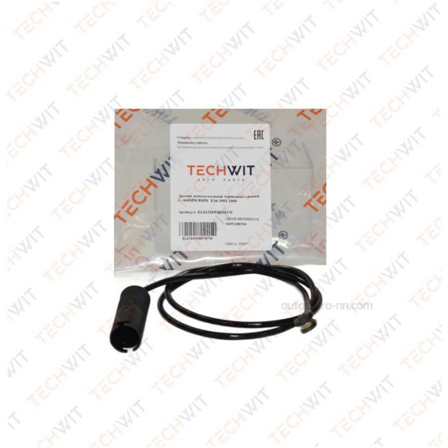 TECHWIT EL015MWB018TW Датчик износа колодок тормозных задний L 840MM BMW E36 1992-2000