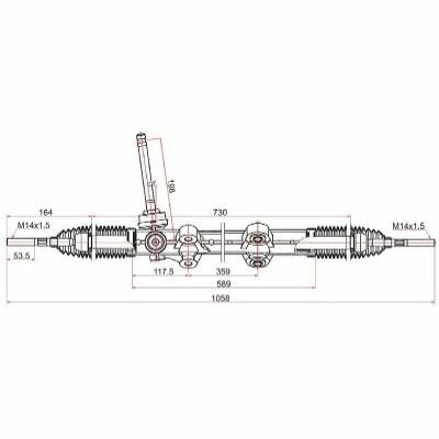 Рейка рулевая SAT ST-56500-1H200 Kia Ceed 06-12 / Cerato 06-09