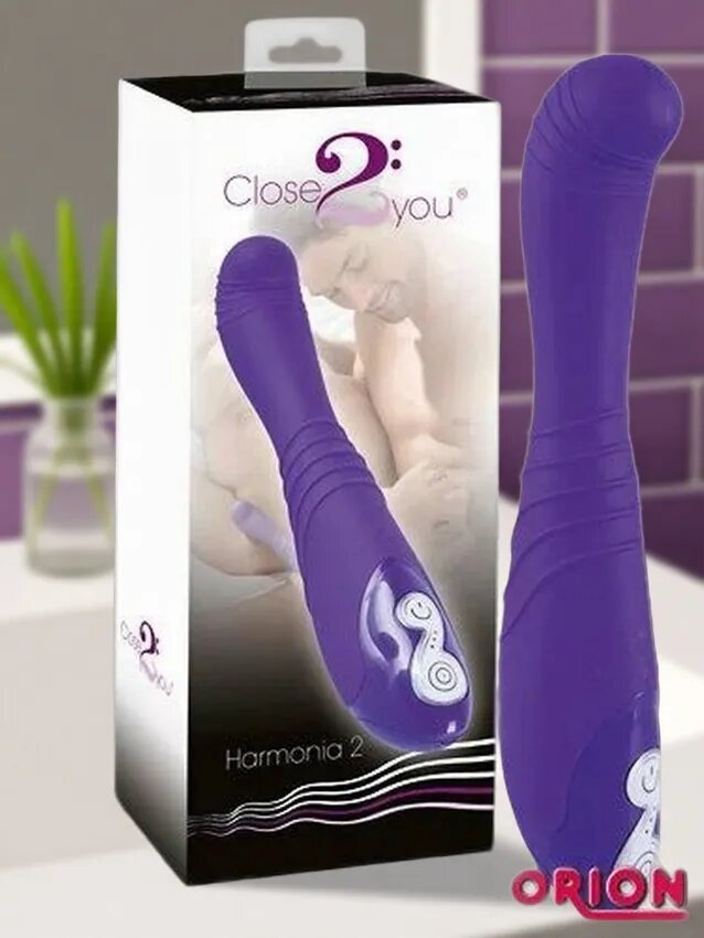 Вибратор Close2You "Harmonia 2", фиолетовый, 3 мотора, 7 режимов, длина 25см