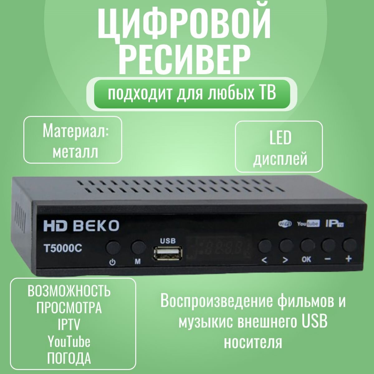 Цифровая приставка для телевизора - Ресивер и ТВ приставка с функцией тюнера для цифрового ТВ