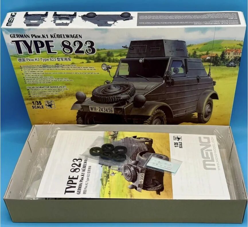 Meng VS-017 1/35 Немецкий Pahnkw. K1 K belwagen Тип-823 Сборка моделей военная техника 2025 Новых деталей