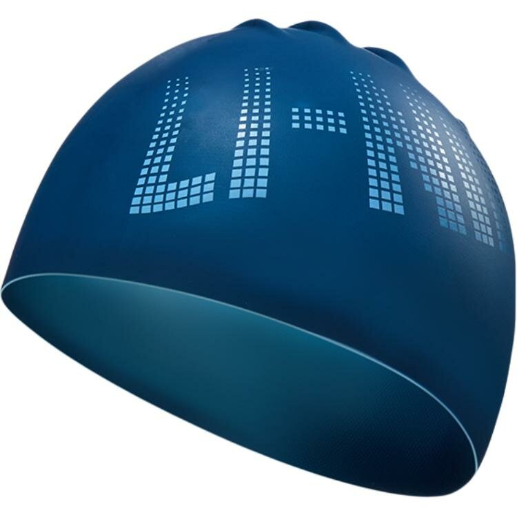 Шапочка для плавания унисекс Li-Ning Silicone Swim, синяя