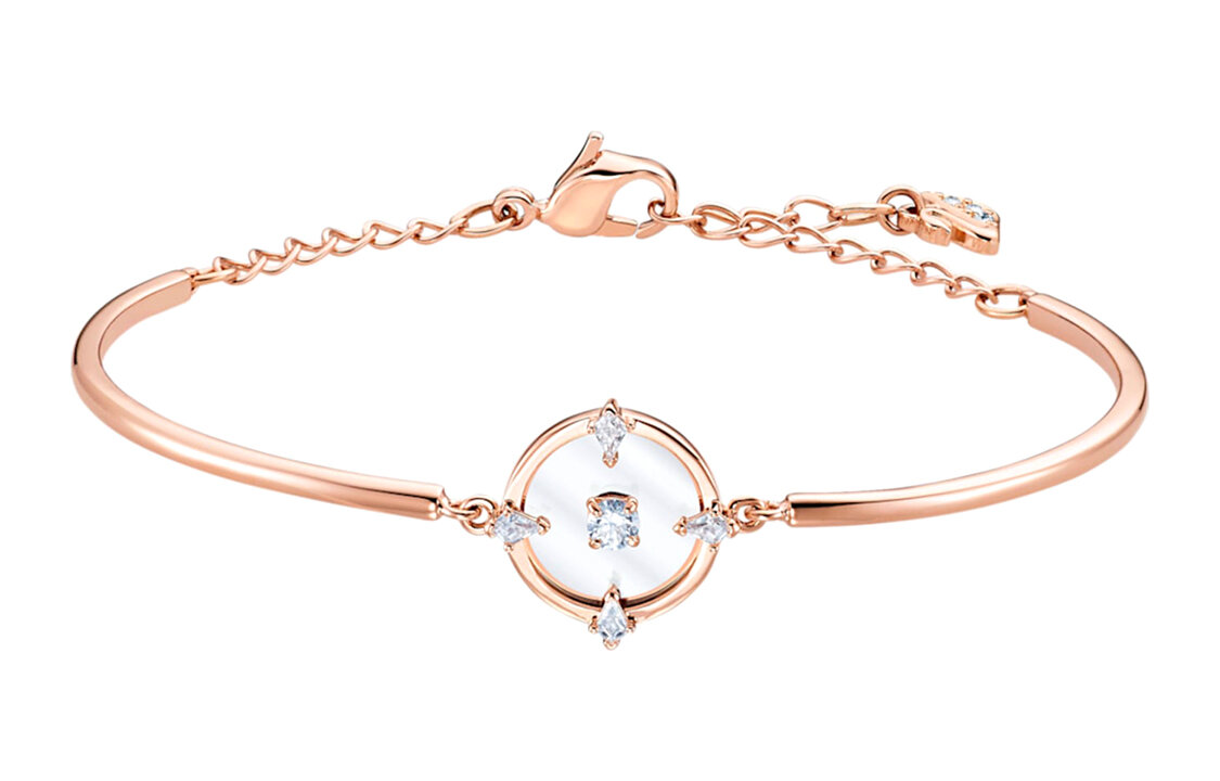 Браслет-манжета, кристаллы Swarovski