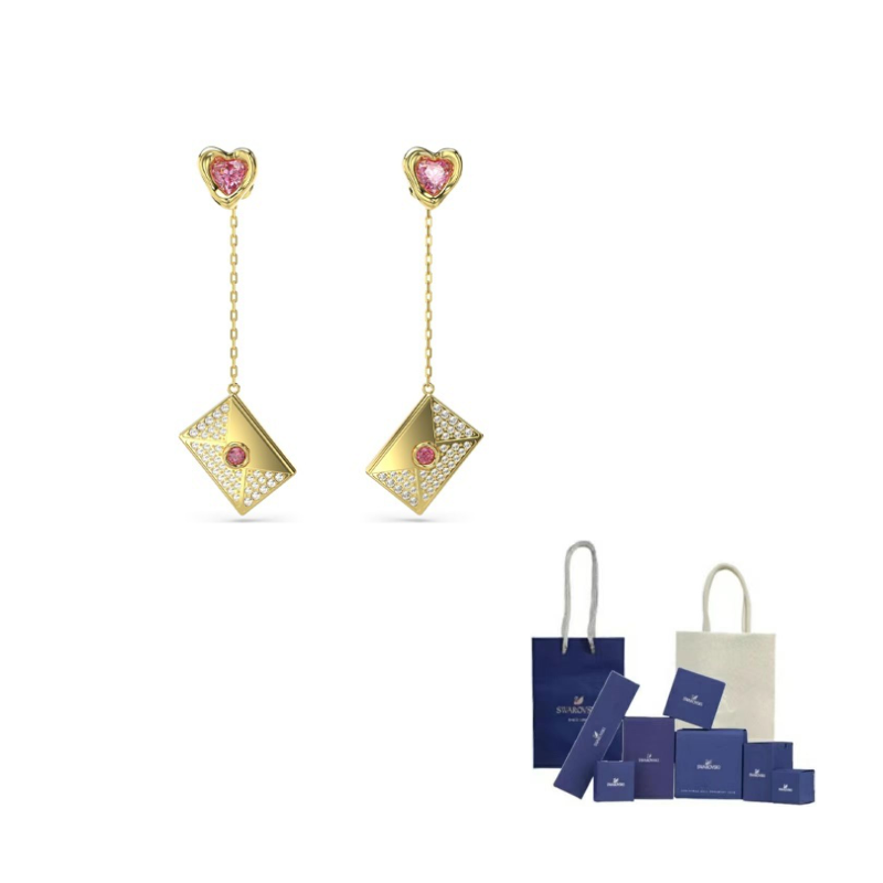 Серьги пусеты SWAROVSKI, кристаллы Swarovski