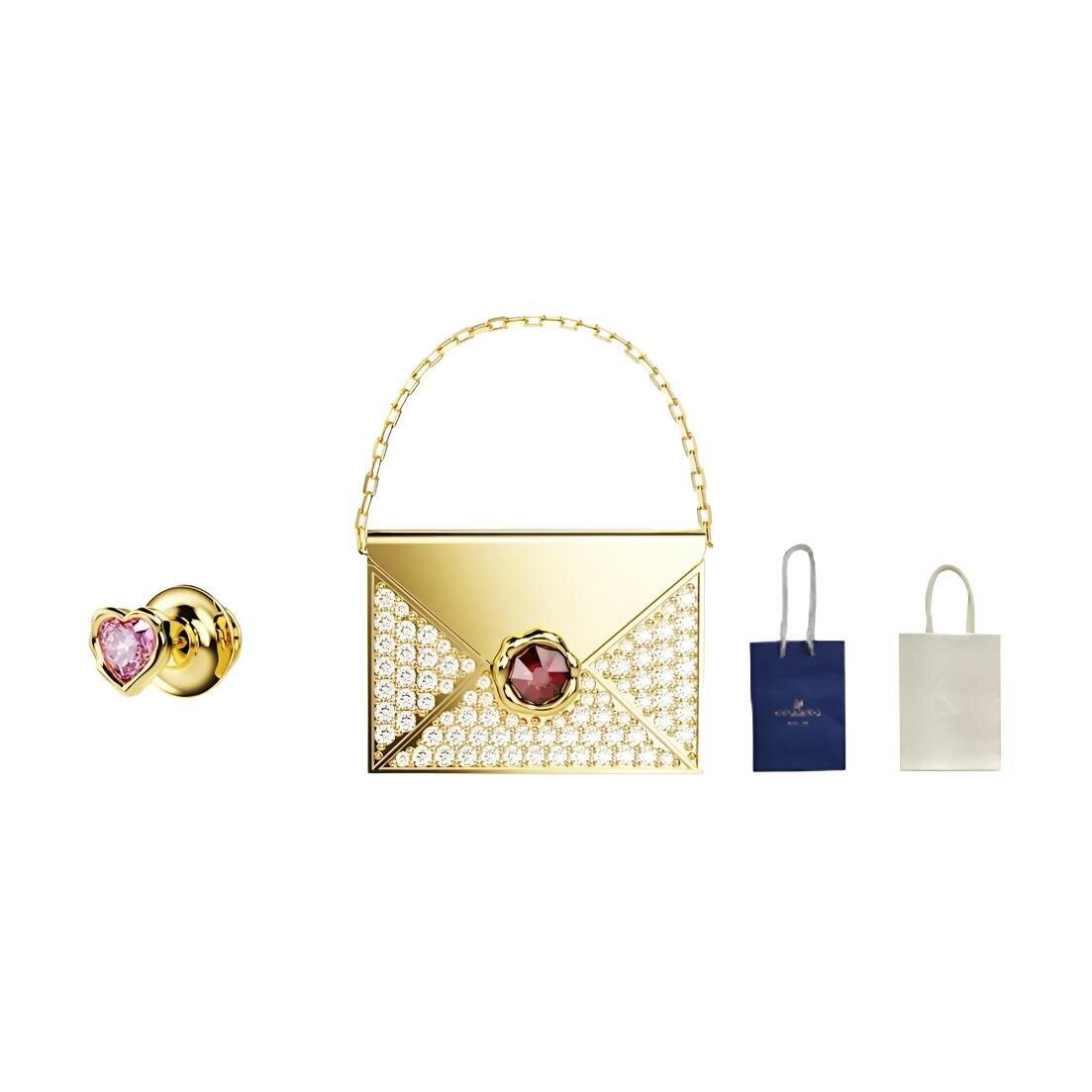 Брошь, кристаллы Swarovski