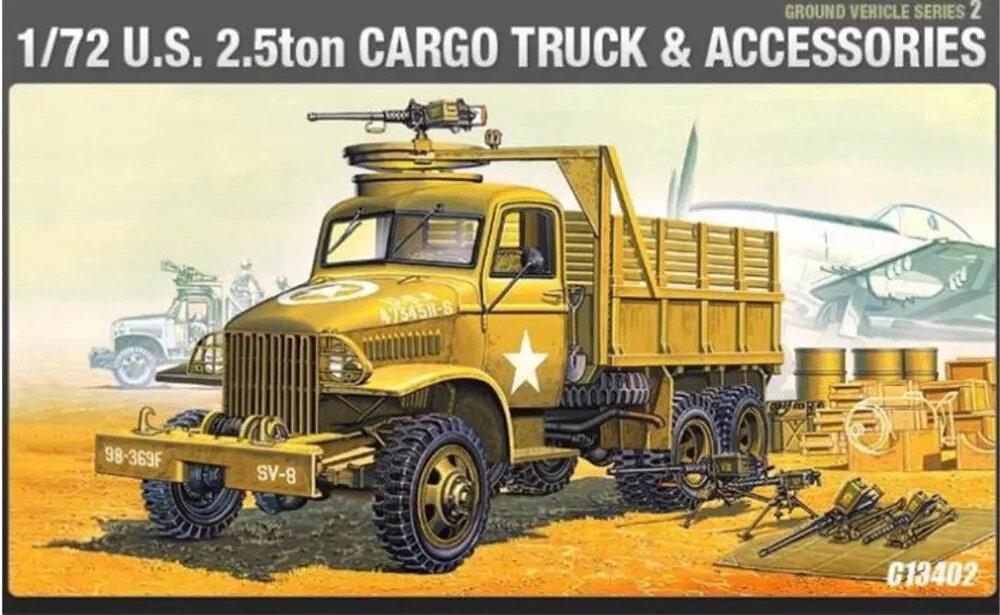 Academy AC13402 1/72 Грузовик и аксессуары США комплект моделей