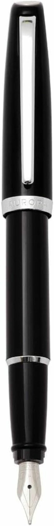 Перьевая ручка Aurora Style Resin Black CT, перо F, в подарочной коробке E12-NF