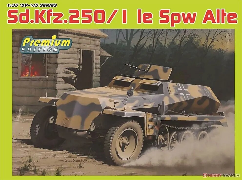 Dragon 6557 1/35 WW.II Немецкий Sd. Kfz.250/1 Spw Alte w/Волшебная дорожка Металлическая модель