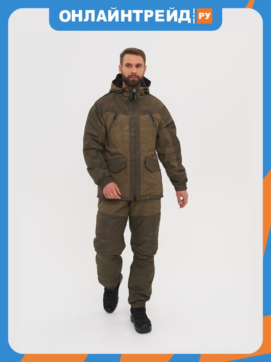 Костюм летний Huntsman Горка-Люкс ткань Ravena Peach Wash цвет Хаки, 60-62/182-188