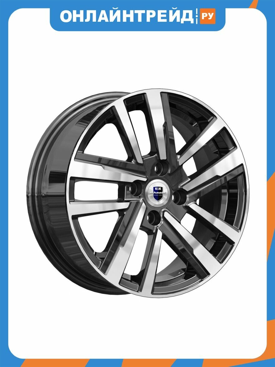 Диск K&k Хант 6x15/4x100 D60.1 ET37 алмаз чёрный