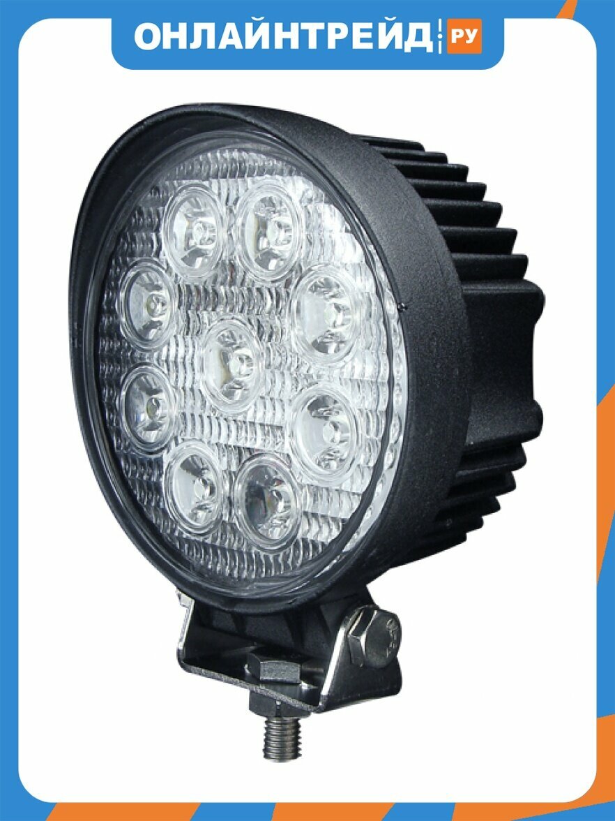 Фара светодиодная Вымпел WL-827F (ближний свет, мет. корп.9 диодов)
