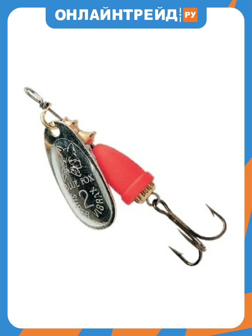 Блесна вертушка Bluefox BFF2-SFR, цвет Silver-/-Fluorescent-Red, 5см, 6гр