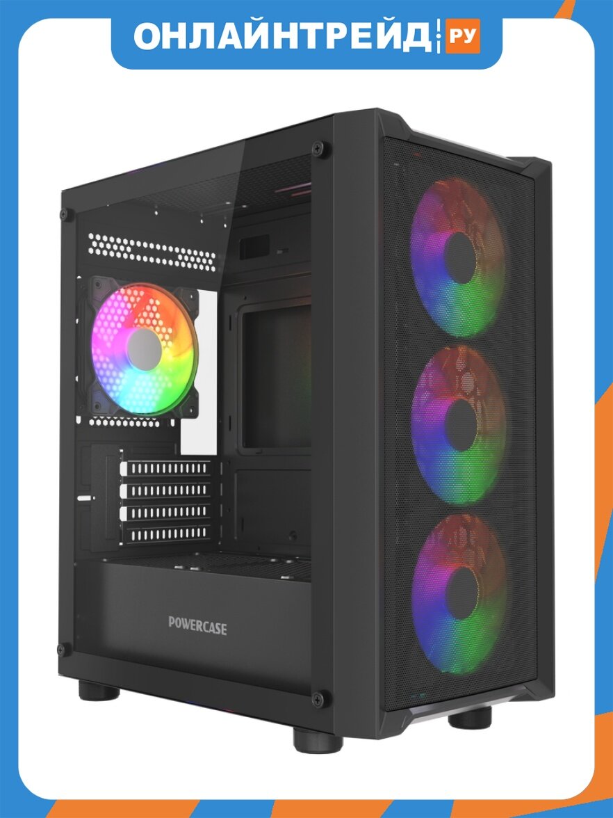 Корпус Powercase Mistral Micro EM19, черный (CMMEM19B-A4)