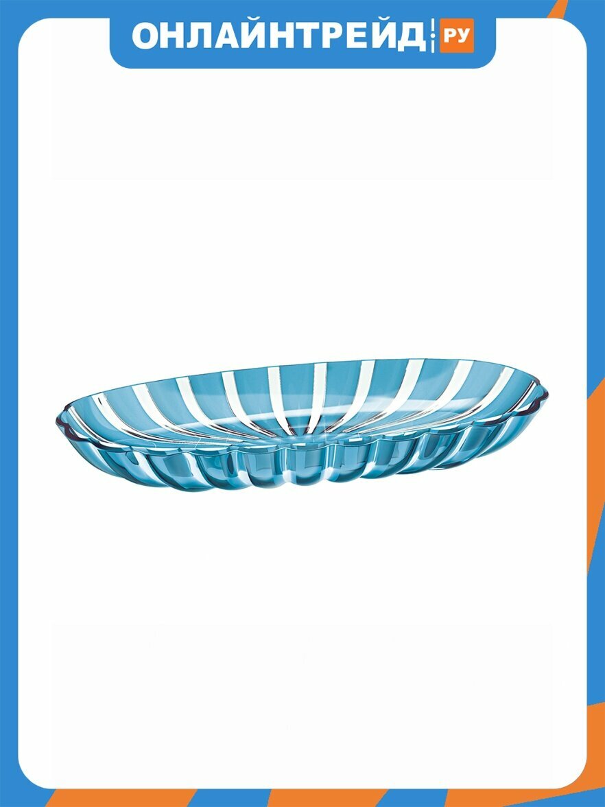 Поднос сервировочный Guzzini Dolcevita 27970148, 38х19 см, бирюзовый