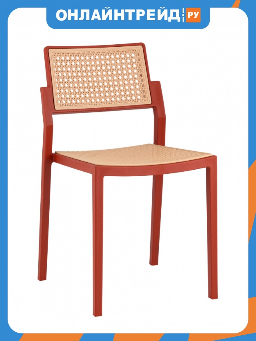 Стул пластиковый Stool Group Milto красный