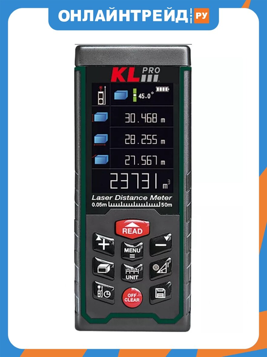 Лазерный дальномер Klpro с Bluetooth-камерой (120 метров) KLLZM120B 12017