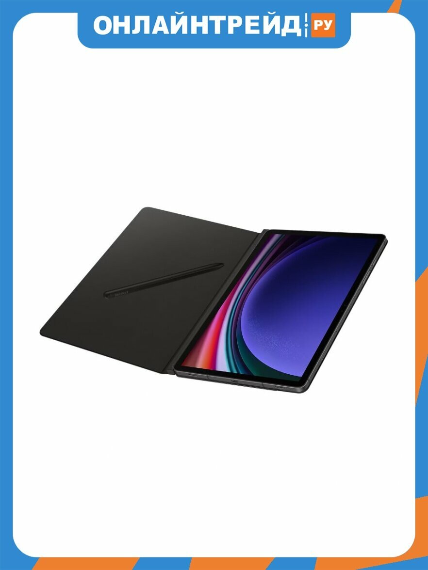 Чехол Samsung для Galaxy Tab S9 Smart Book Cover, полиуретан, черный (EF-BX710PBEGRU)
