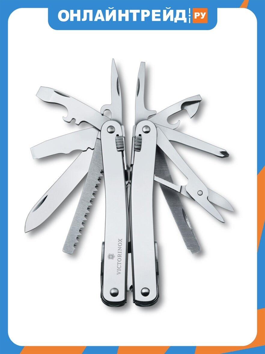 Мультитул Victorinox SwissTool Spirit X, 105 мм, 26 функций, в нейлоновом чехле