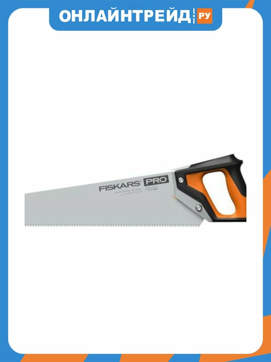 Ножовка Fiskars по дереву PowerTooth 550мм 11 зубьев на дюйм (1062918)
