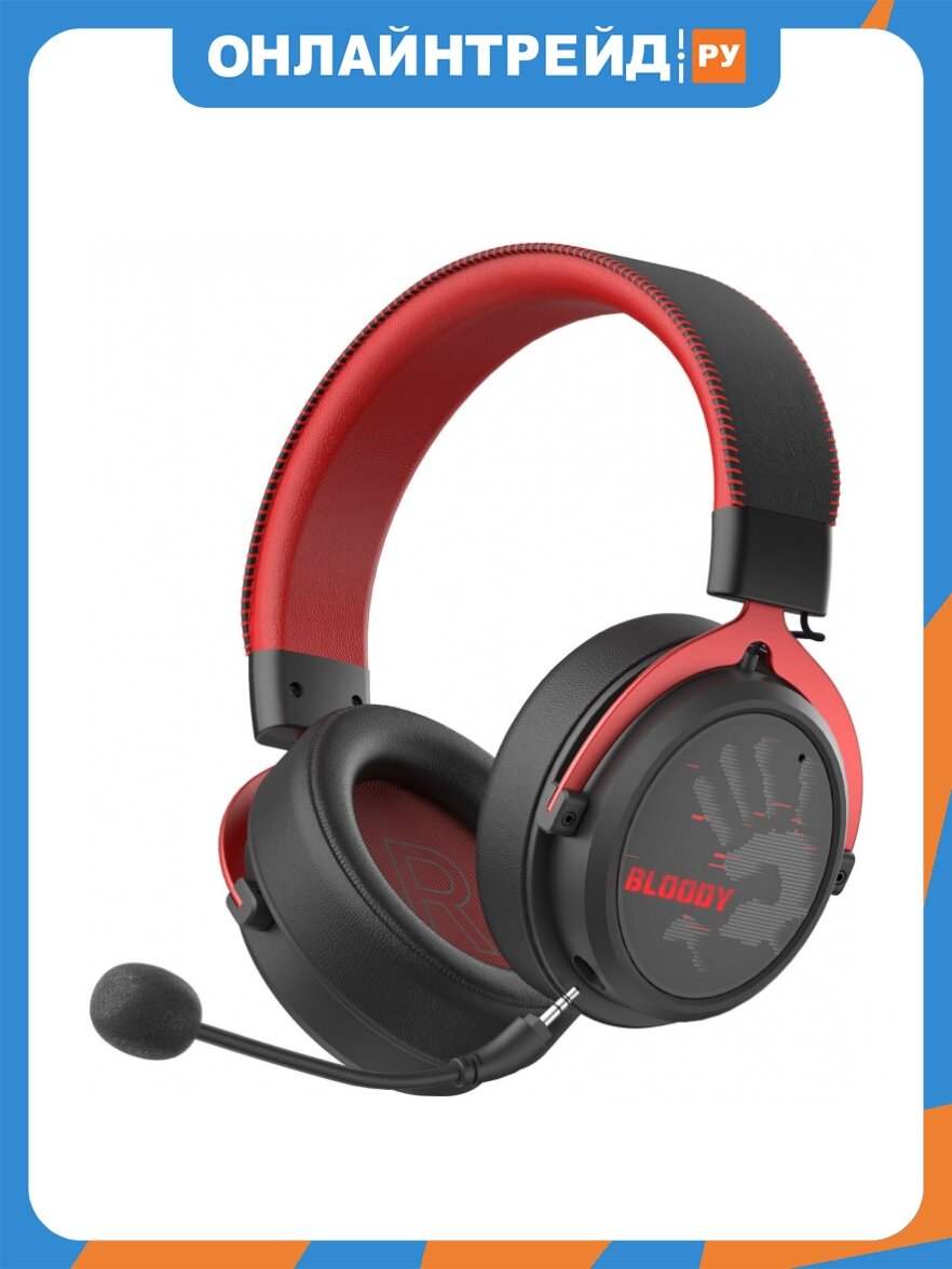 Игровые наушники A4TECH Bloody MR590 Sports, проводные (USB), черный