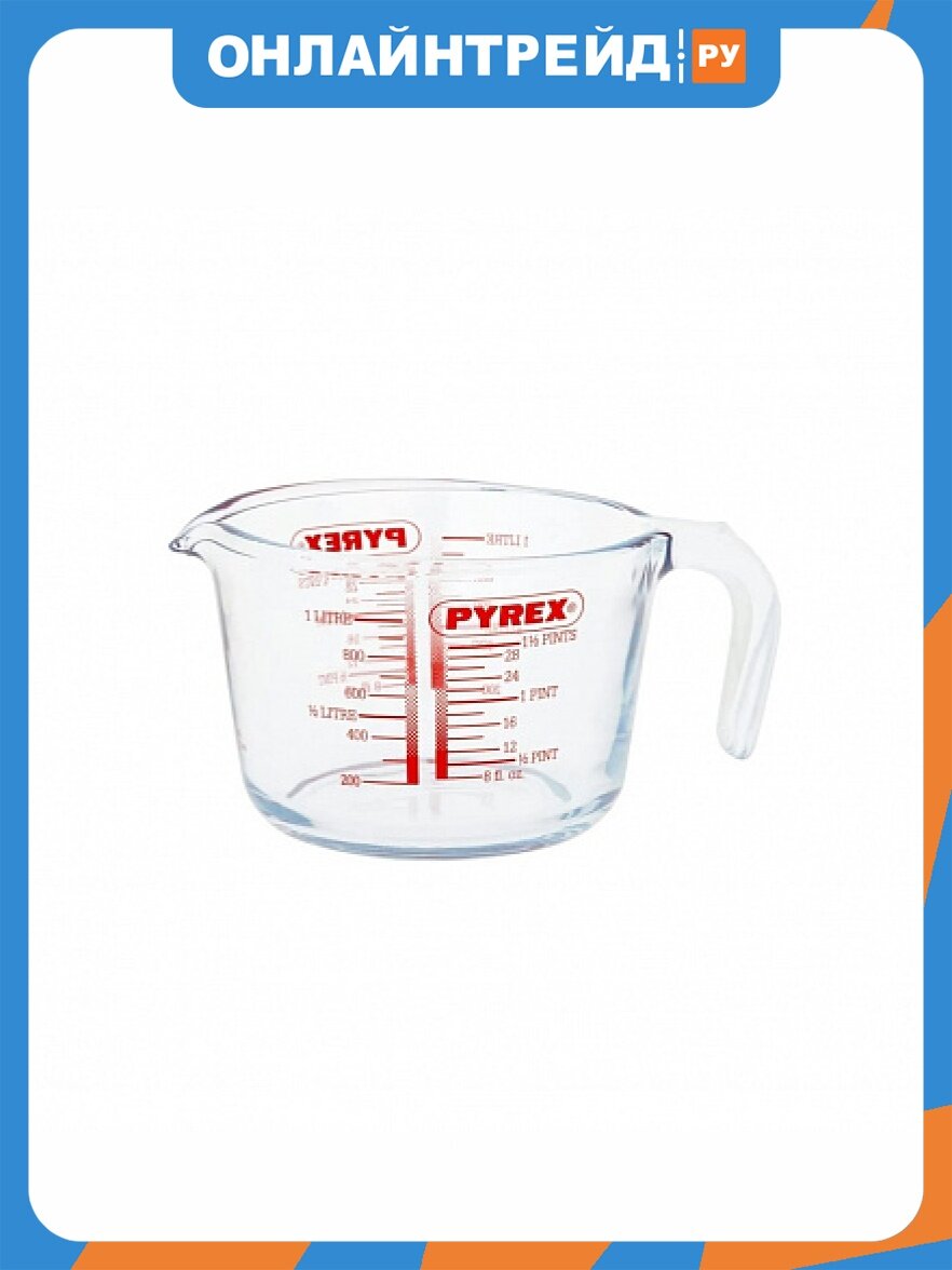 Стакан мерный Pyrex ICONICS' 1 л, жаропрочный, стекло (264B000/7046)