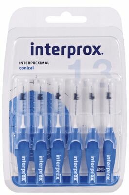 Межзубные ершики Interprox 4G Мягкая ручка conical 1,3 мм (6 шт)