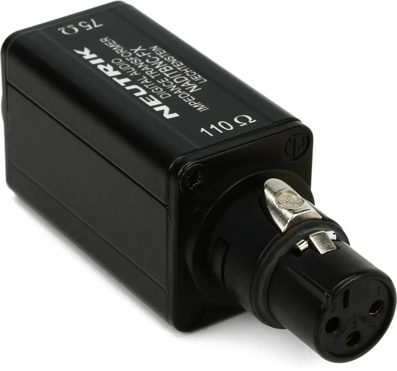 Переходник Neutrik NADITBNC-FX, для музыкального оборудования, BNC-XLR, черный, 100 г
