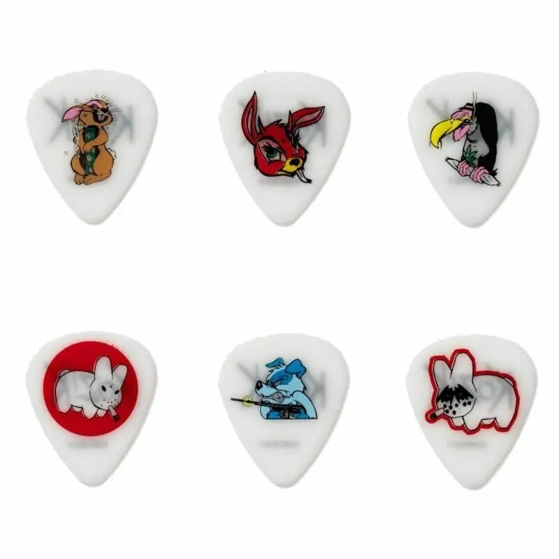 Dunlop Frank Kozik BL109P.60 6Pack медиаторы, толщина 0.6 мм, 6 шт.