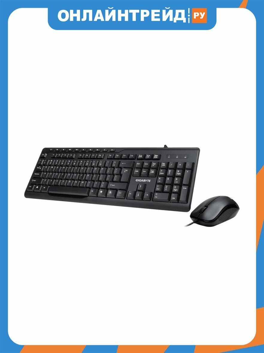 Комплект клавиатура и мышь Gigabyte GK-KM6300 RU Black
