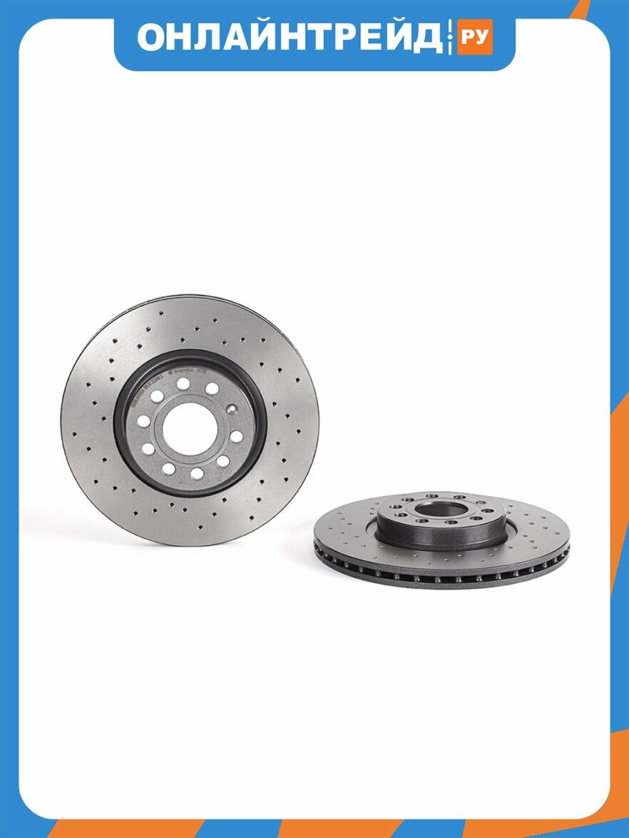 Комплект тормозных дисков передний Brembo 09.9772.1X (упак 2)