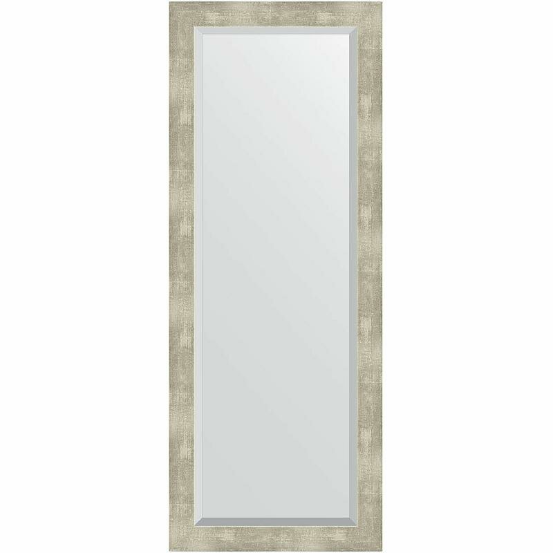 Зеркало Evoform Exclusive 131х51 BY 1159 с фацетом в багетной раме - Алюминий 61 мм