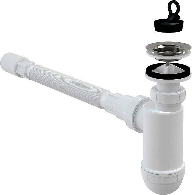 Сифон для раковины Alcaplast A41 A710 Хром