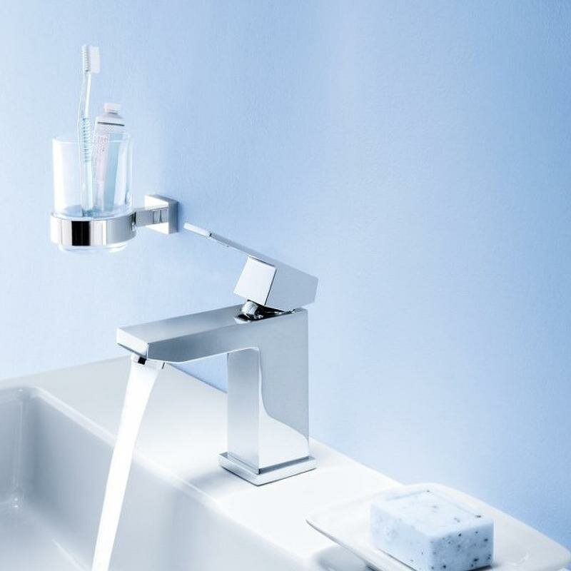 Стакан для зубных щеток Grohe Essentials 40372001 Прозрачное стекло — фото 1
