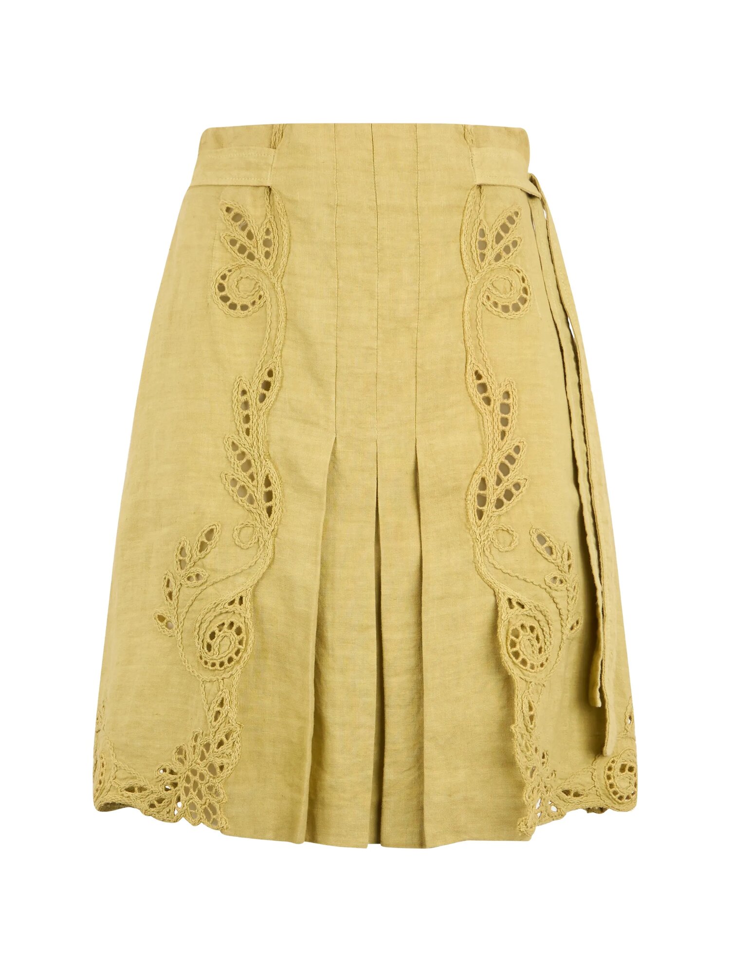 Юбка Broderie-anglaise pleated midi skirt