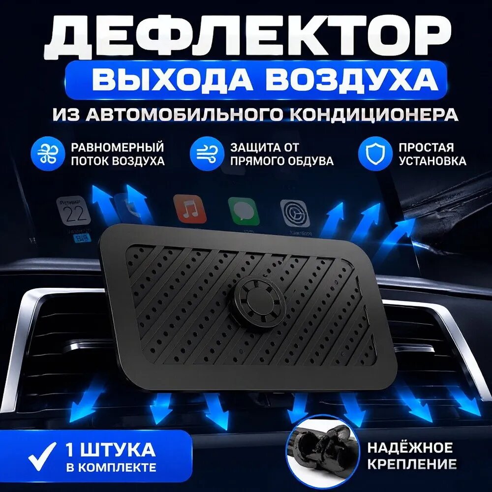 Дефлектор выходного отверстия автомобильного кондиционера для предотвращения прямого обдува холодным воздухом