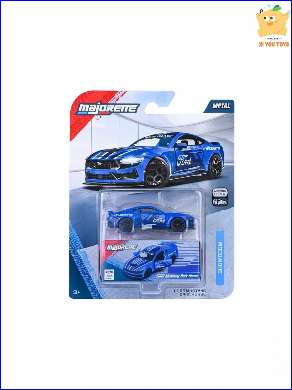 Majorette Showroom Ford Mustang Dark Horse / Игрушечная Модель Ford Mustang Dark Horse, Подходящая Для Детей В Возрасте От 3 Лет И Старше.