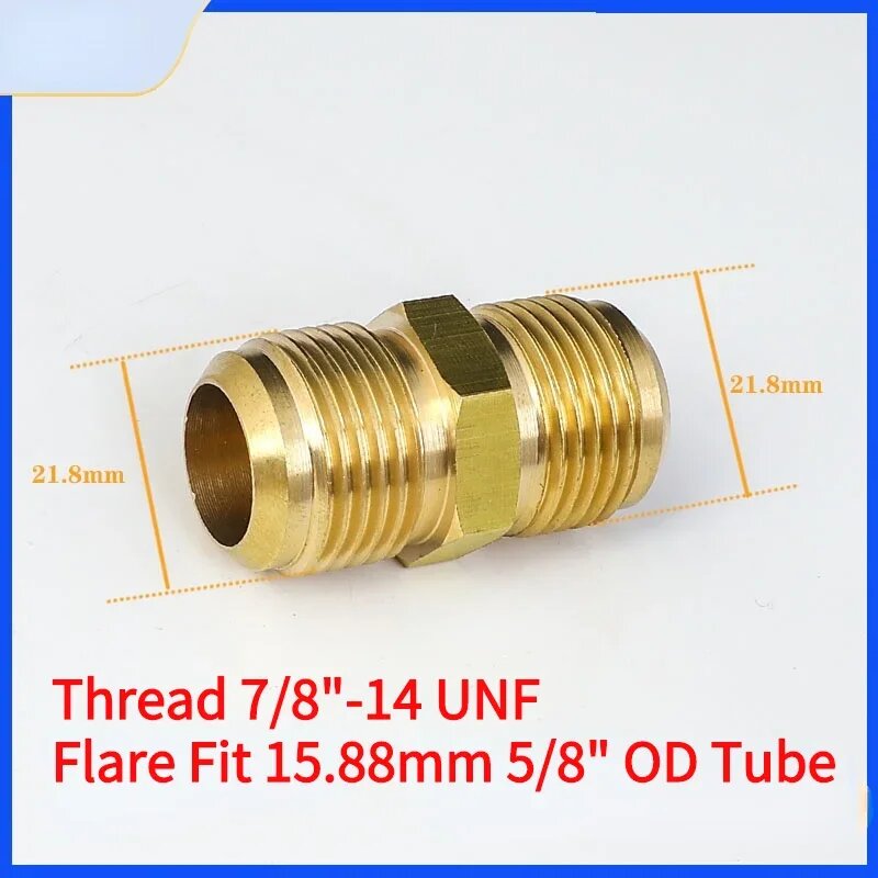 Латунный переходник 7/8"-14 UNF, 5/8" OD