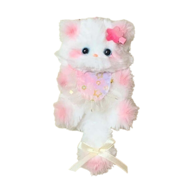 Плюшевая кукла-антистресс унисекс JIUFEN Скрученная палочка, 20 см, Pink Butter Cat Material Bag
