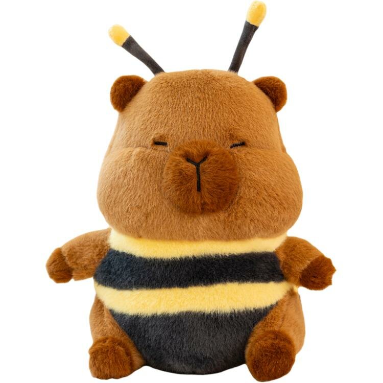 Плюшевая игрушка-капибара YILEXIONG успокаивающая кукла, Bee Capybara, 23CM EU