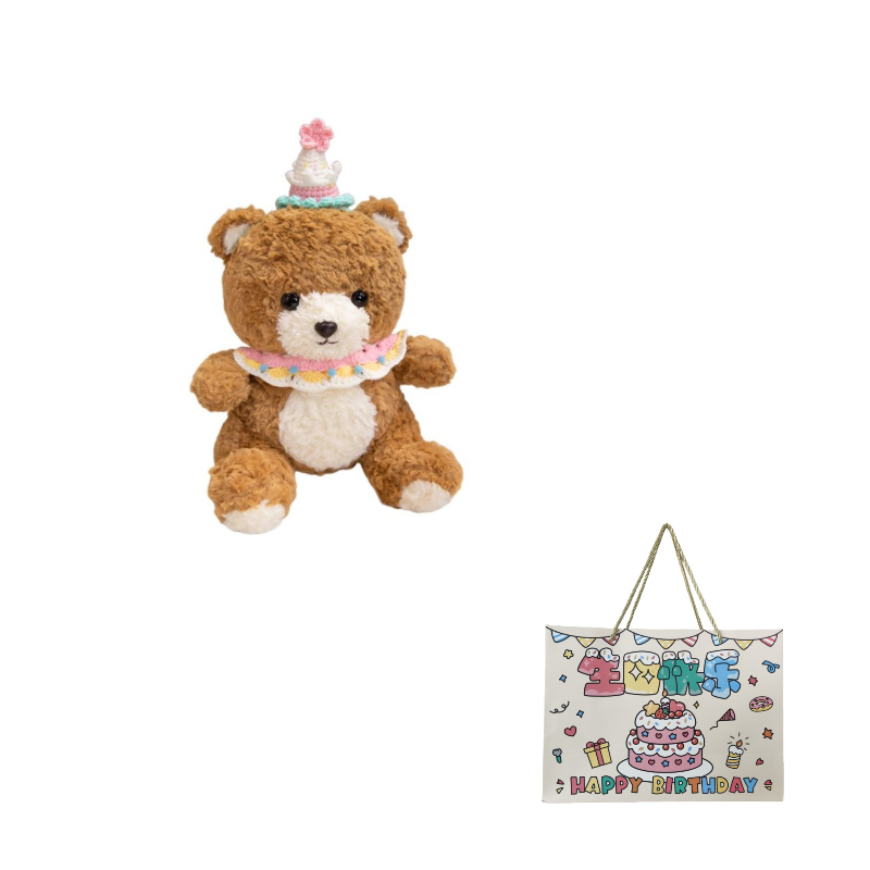 Подарочная сумка унисекс Mise Мишка 30см, 30CM EU, Pink Hat Style